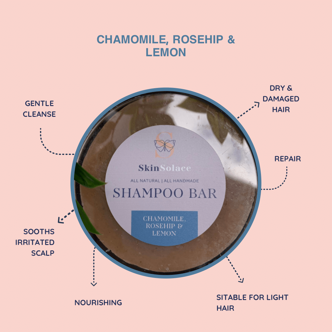 Chamomile, Rosehip & Lemon Shampoo Bar – Skin Solace